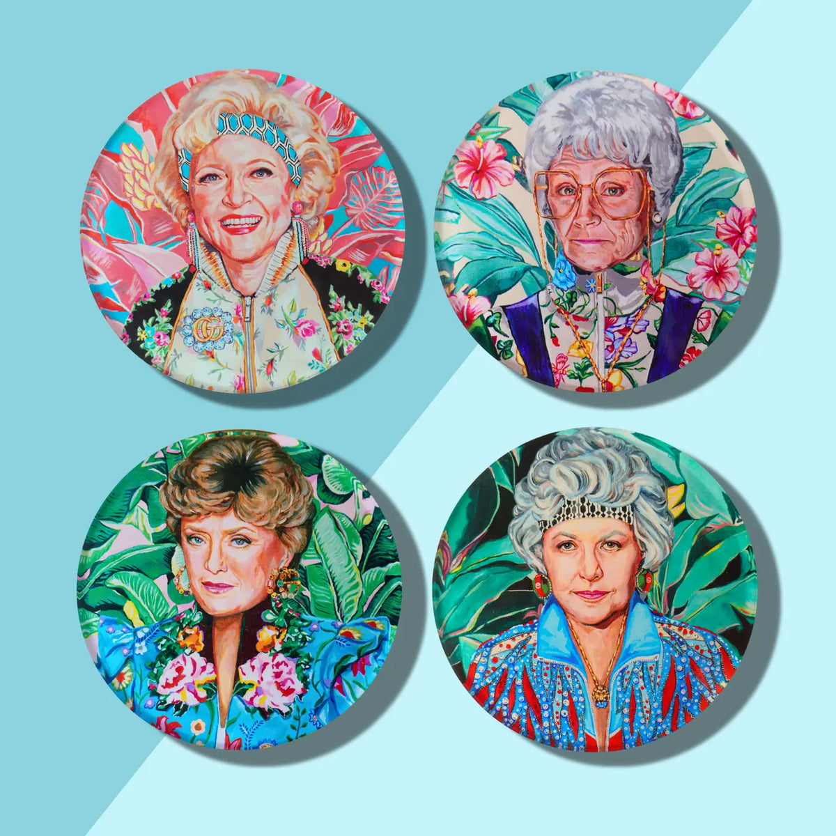 Golden Gals (Set of 4) Coasters – Bumble Lane